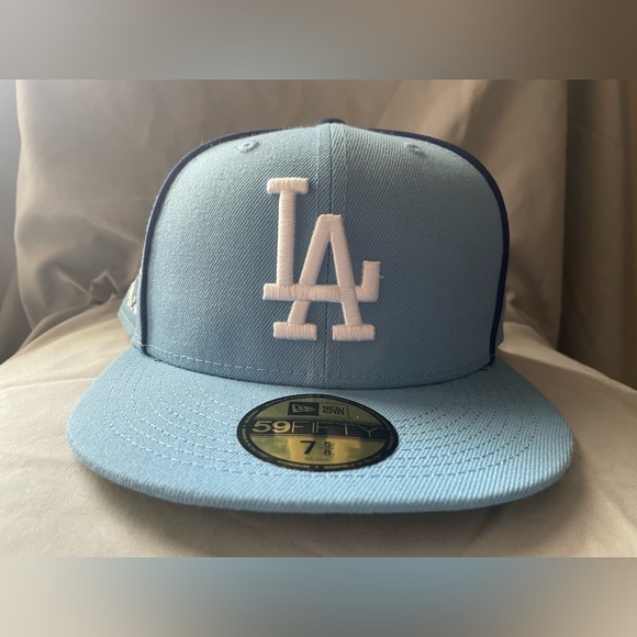 New Era | Accessories | New Era La Dodgers Powder Blue Pipe 59fifty ...